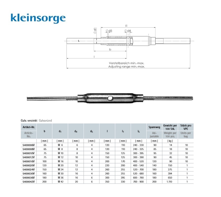 Spanschroeven met aanlaseinden DIN 1478 S235JR - DKMTools - Spanschroeven