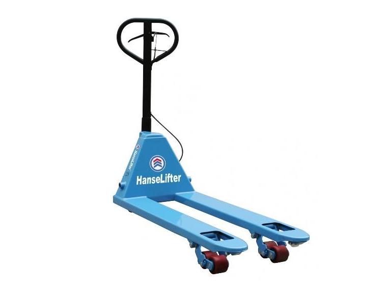 Handpalletwagen met rem 2500 kg 1150x160x50mm HanseLifter BF-BR ...