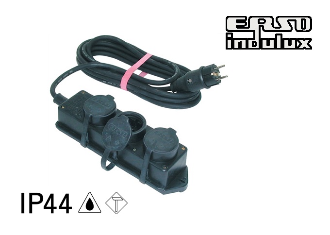 Volledig rubberen verdeler IP44 IP44 230V 16A - DKMTools - stroomverdeler